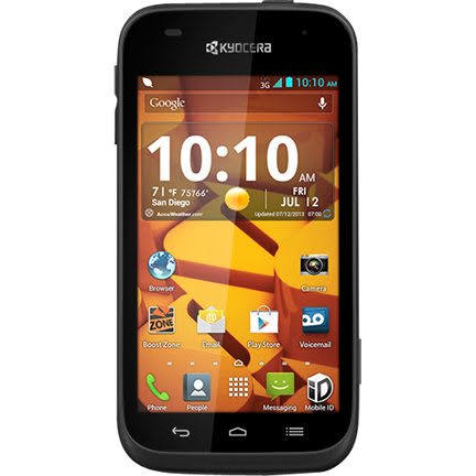 Kyocera Hydro Edge Android Phone - 4 GB - Black - Boost Mobile ...