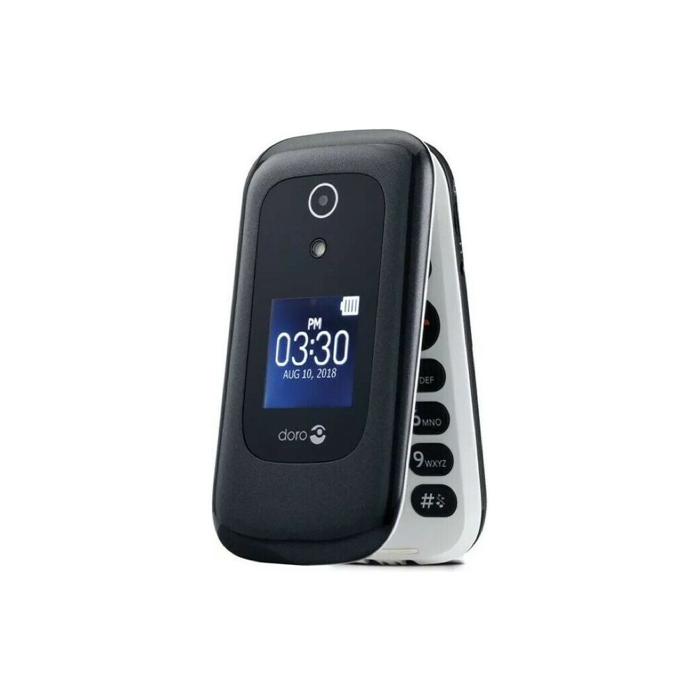 Doro 7050 - 512 MB - Black White - Unlocked - GSM – ElectronicsForce