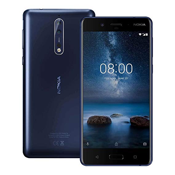Nokia 8 TA-1004 64GB/4GB Dual SIM Polished Blue - Factory Unlocked ...